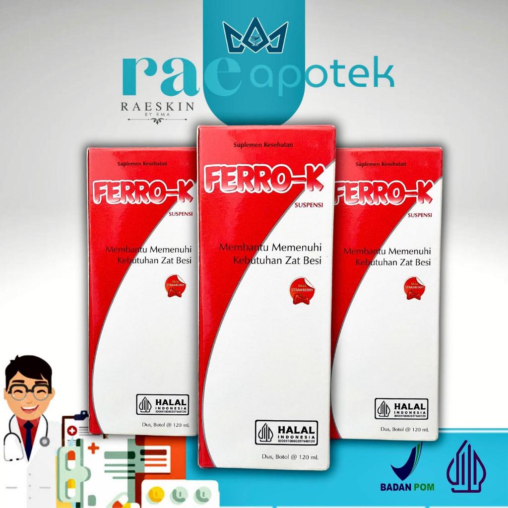 Jual FERRO-K RASA STRAWBERRY SUSPENSI 120 ML | Shopee Indonesia