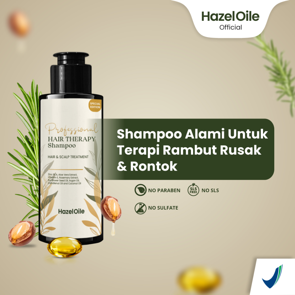 Jual HazelOile SHAMPOO PHTS 100ML Professional Hair Therapy SHAMPOO Non ...