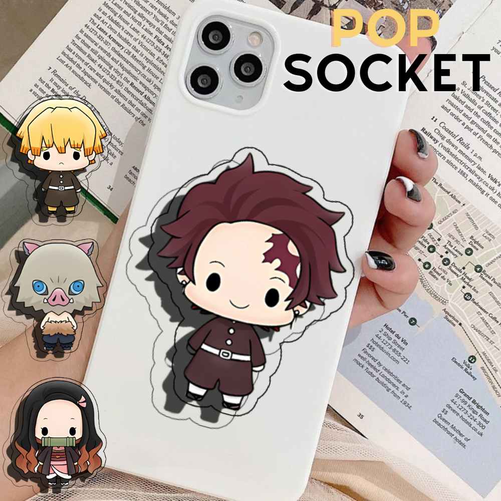 Jual Pop Socket Demon Slayer Chibi | Griptok / Phone Holder / Phone ...