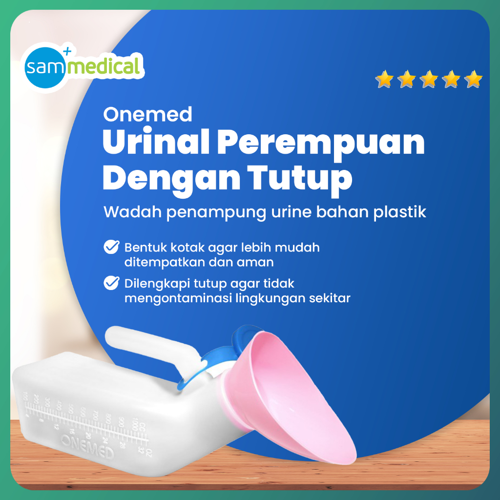 Jual ONEMED Urinal Plastik Perempuan + Tutup / Urinal Perempuan Plastik ...