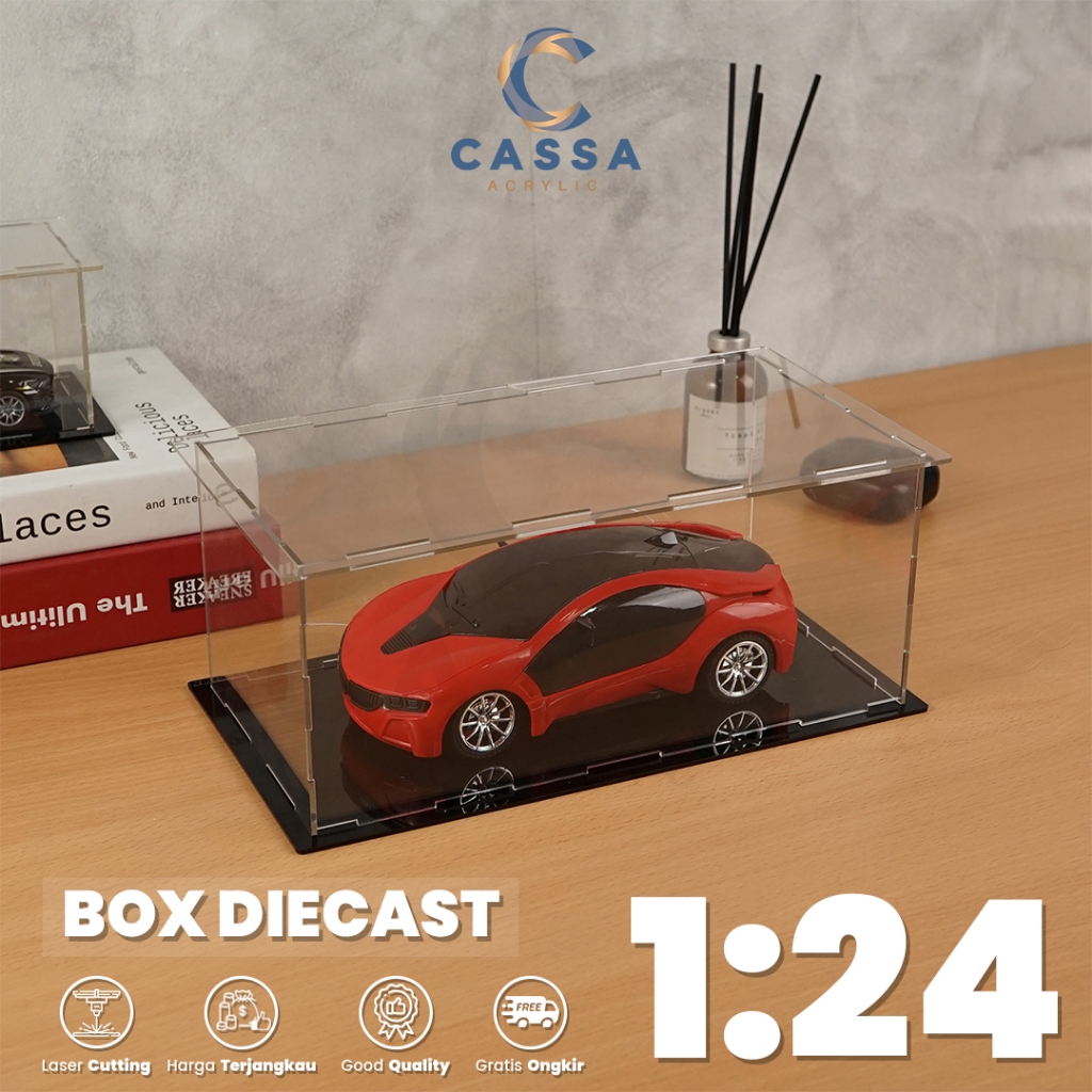 Jual Box Display / Acrylic Box Diecast Skala 1:24 (24x12x10cm) | Shopee ...
