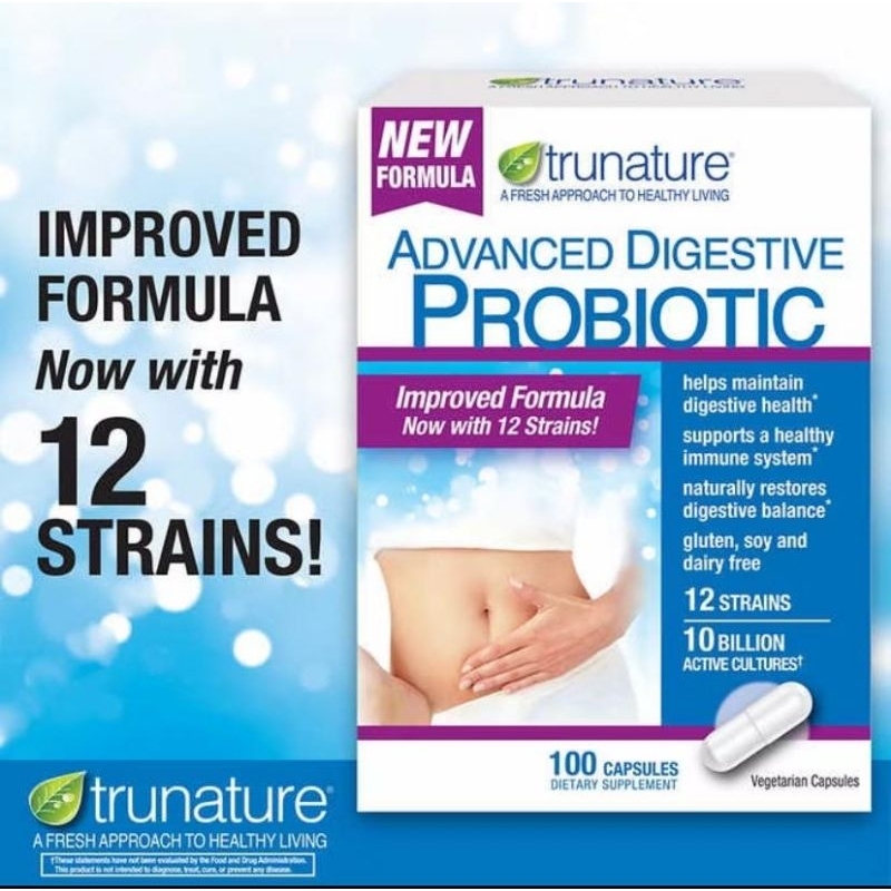 Jual (ORIGINAL USA) Trunature Advance Probiotic -100kapsul | Shopee ...