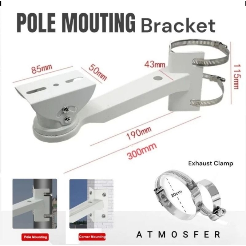 Jual BRACKET CCTV TIANG OUTDOOR INDOOR TEMBOK | Shopee Indonesia