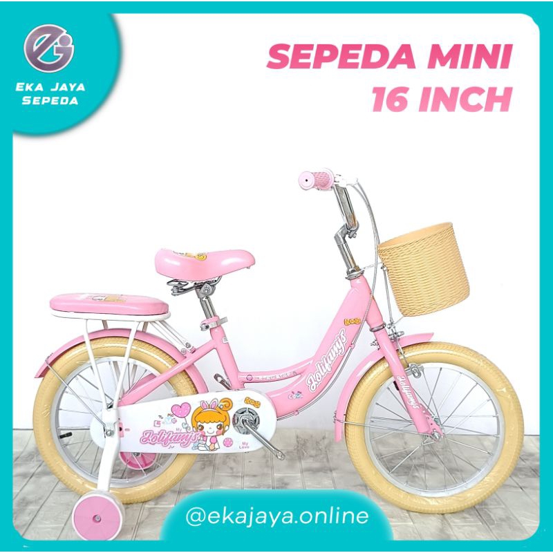 Jual Sepeda Mini / Anak Perempuan Ukuran 12 16 18 Inch Merk JOLIFAMJS ...