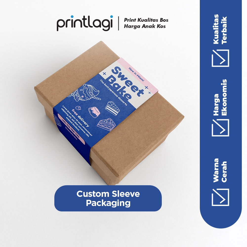 Jual Custom Sleeve Packaging / Sleeve Box packaging / Cetak Paper Belt ...