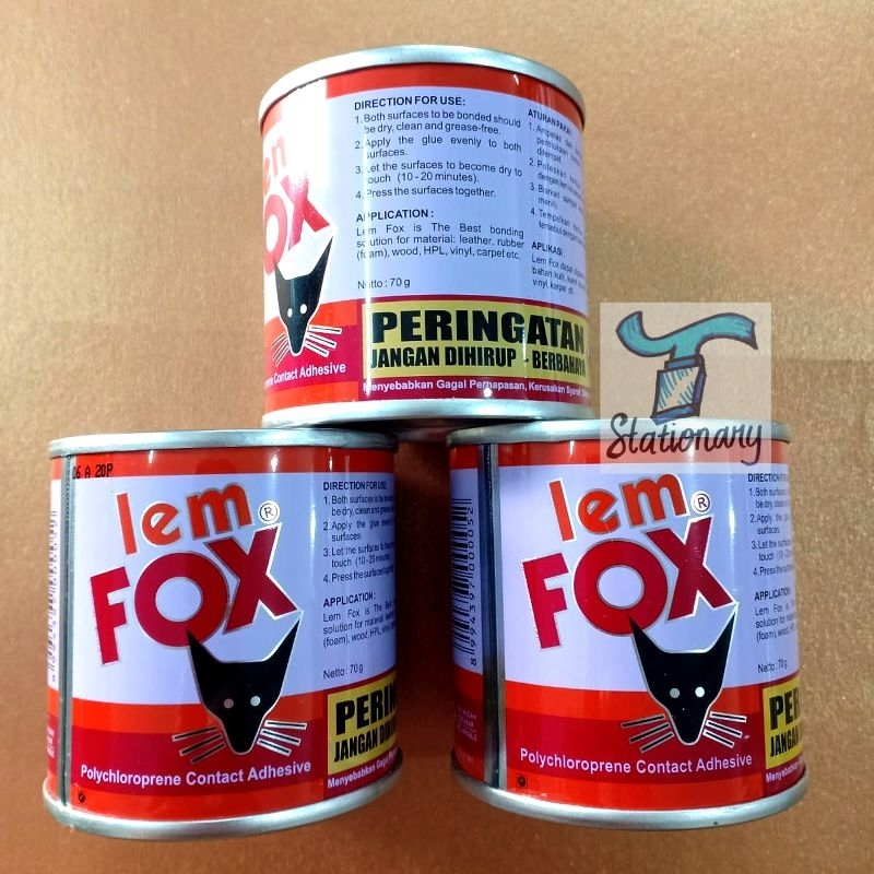 Jual Lem Fox Kuning Kaleng 70gr. | Shopee Indonesia
