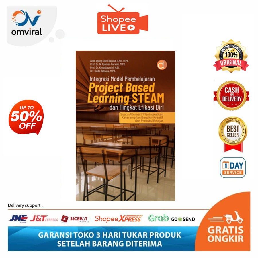 Jual Buku Integrasi Model Pembelajaran Project Based Learning Steam dan Tingkat Efikasi Diri ...