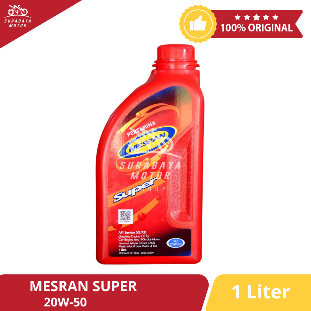 Jual Oli MESRAN SUPER 1L 4T Mesin Pertamina 1Liter 1 L Liter 20W50 ...