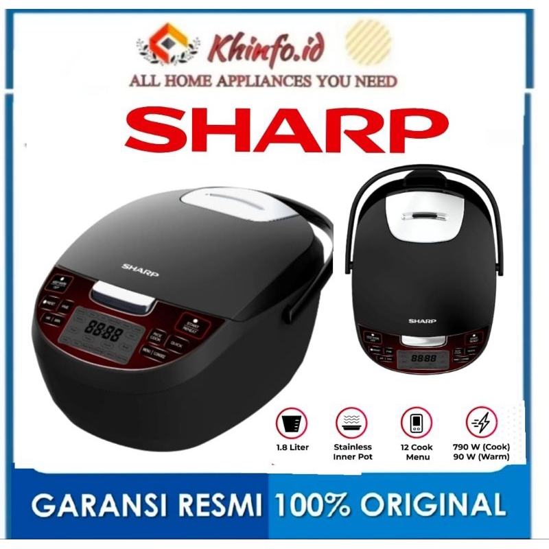 Jual Magic com DIGITAL SHARP 12 MENU MASAK KS-DW18 BK/ RICE COOKER SHARP DIGITAL 12 MENU MASAK ...