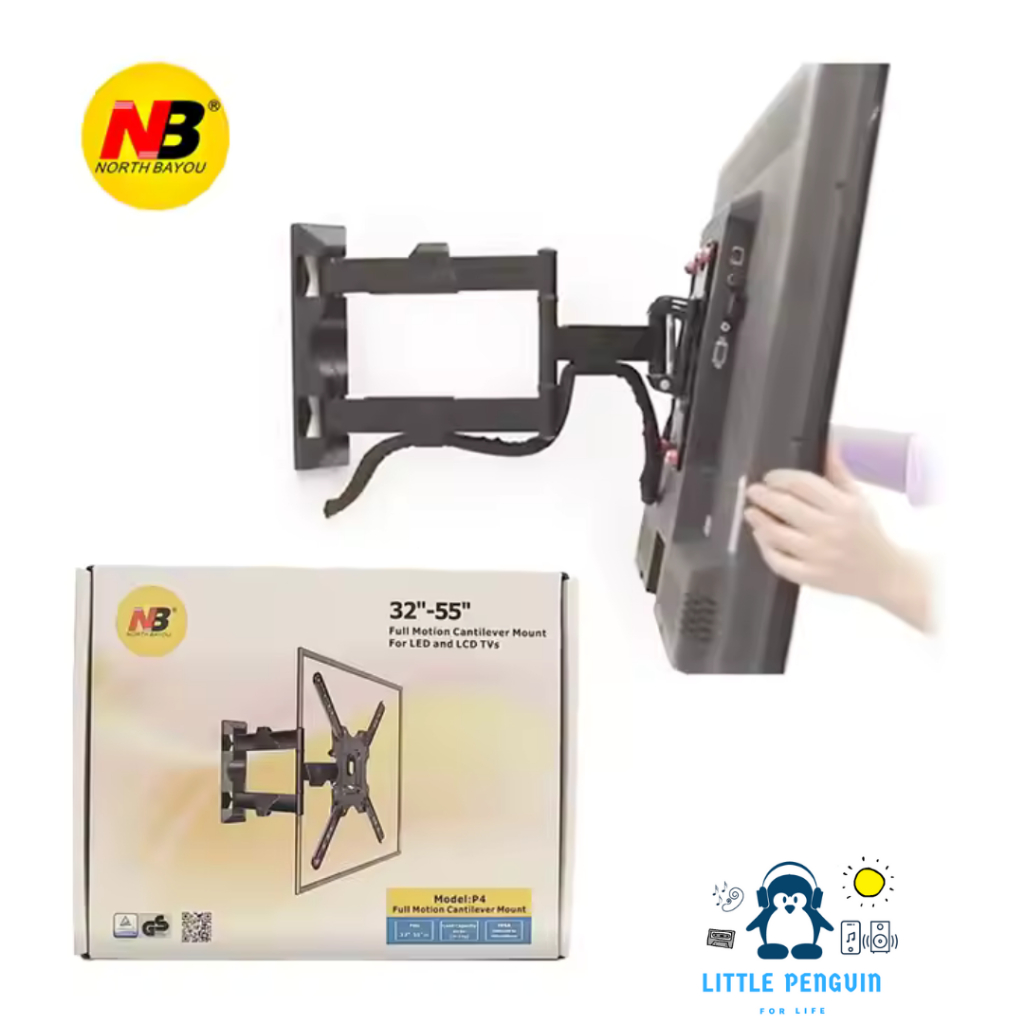 Jual North Bayou NB P4 32-55 Inch Bracket TV Wall Stand Full Motion ...