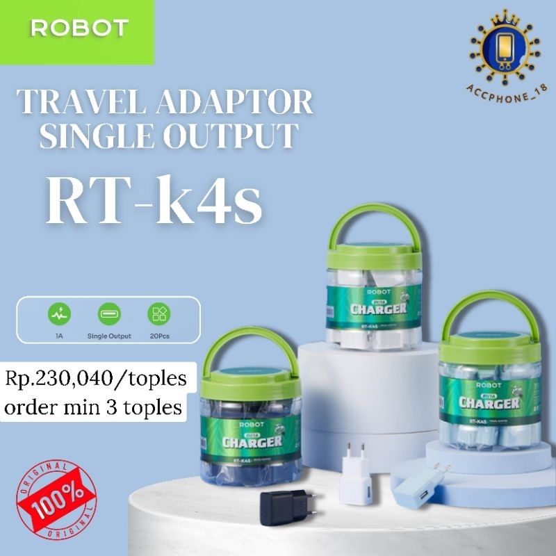 Jual New Arrivall !! ROBOT RT-K4s ( 1 toples isi 20pcs ) Batok Kepala ...