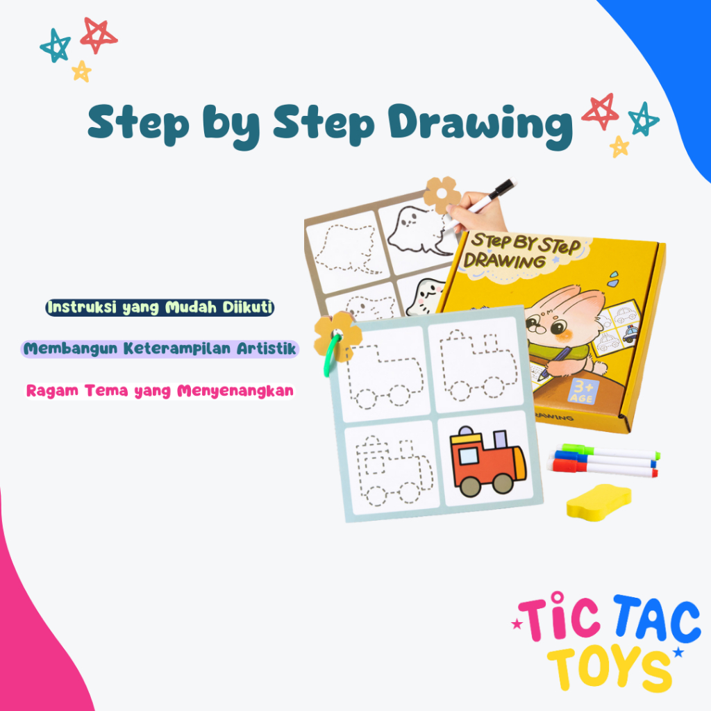 Jual Mainan TicTacToys Step by Step Drawing untuk Belajar Menggambar ...