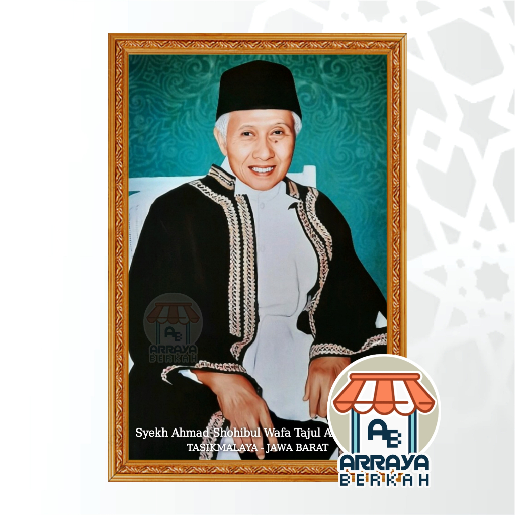 Jual Poster Poto + Bingkai, Syekh Shohibul Wafa Tajul Arifin Abah Anom ...