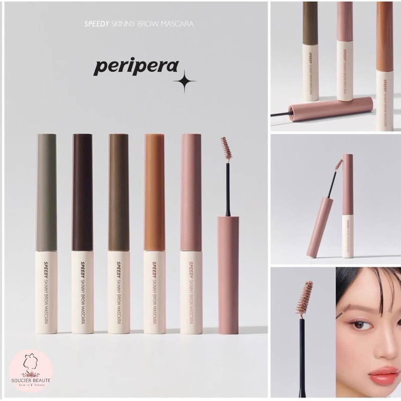 Jual [READY EXP 2027] Peripera Speedy Skinny Brow Mascara Browcara ...