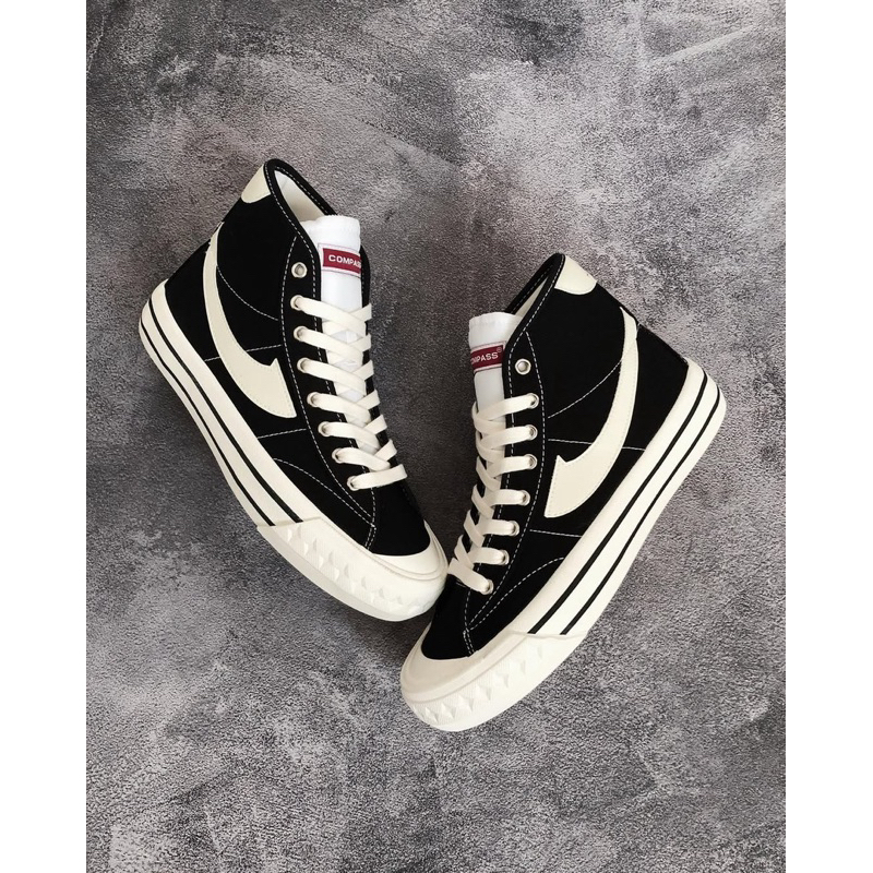 Jual Sepatu Compass Retrograde High Black White Size 43 (28,5cm ...