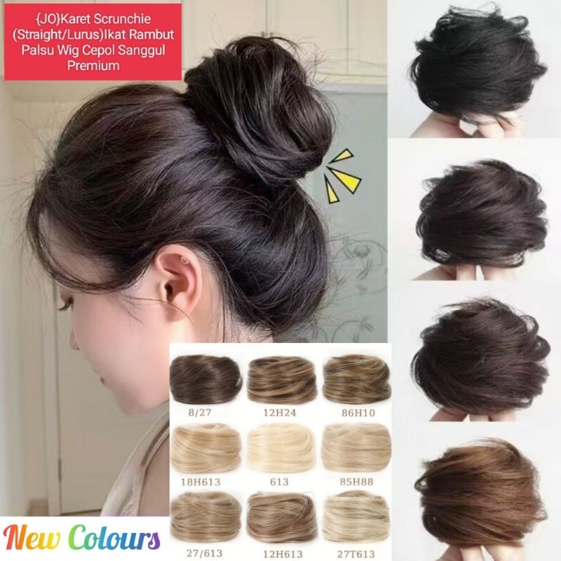 Jual {JO}NEW Karet Scrunchie (Straight/Lurus) Ikat Rambut Palsu Wig ...