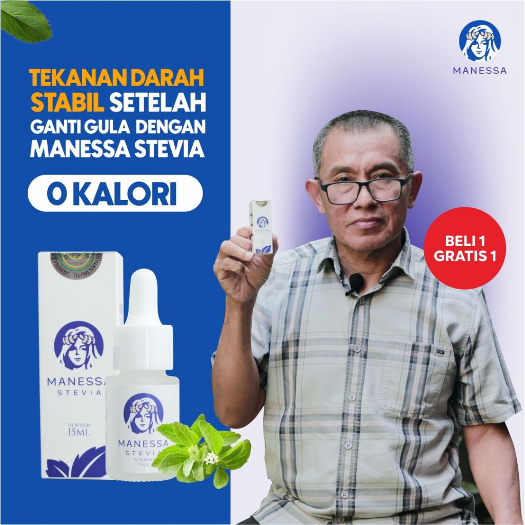 Jual MANESSA STEVIA | BELI 1 GRATIS 1 Pemanis Alami Stevia Nol Kalori ...