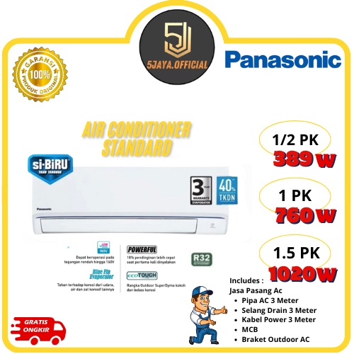 Jual AC Panasonic LN-AKJ 1/2 /1PK /1.5 - LN5AKJ / LN9AKJ / LN12AKJ PK AC Standard LN Series ...