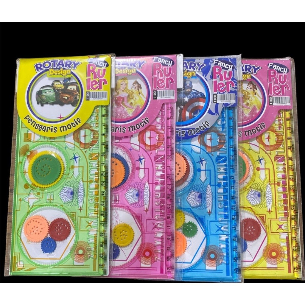 Jual Penggaris Mistar Geometrik / Spirograph / Penggaris Rotary Fancy ...