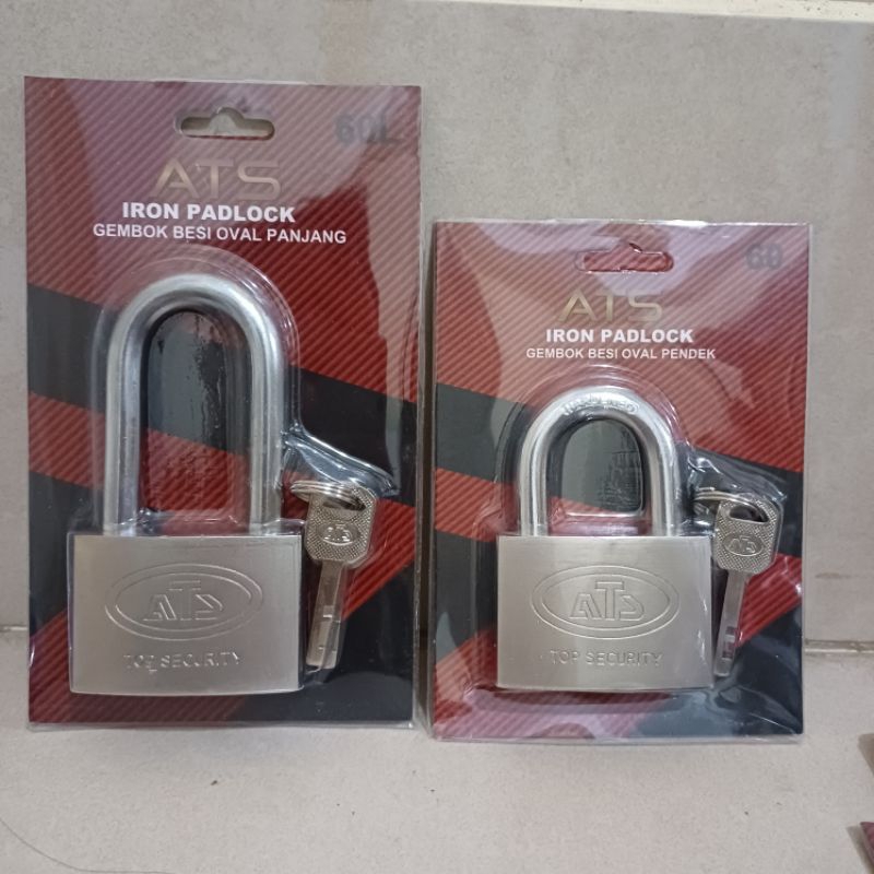 Jual GEMBOK ATS ORIGINAL 30MM 40MM 50MM 60MM PENDEK PANJANG | Shopee ...