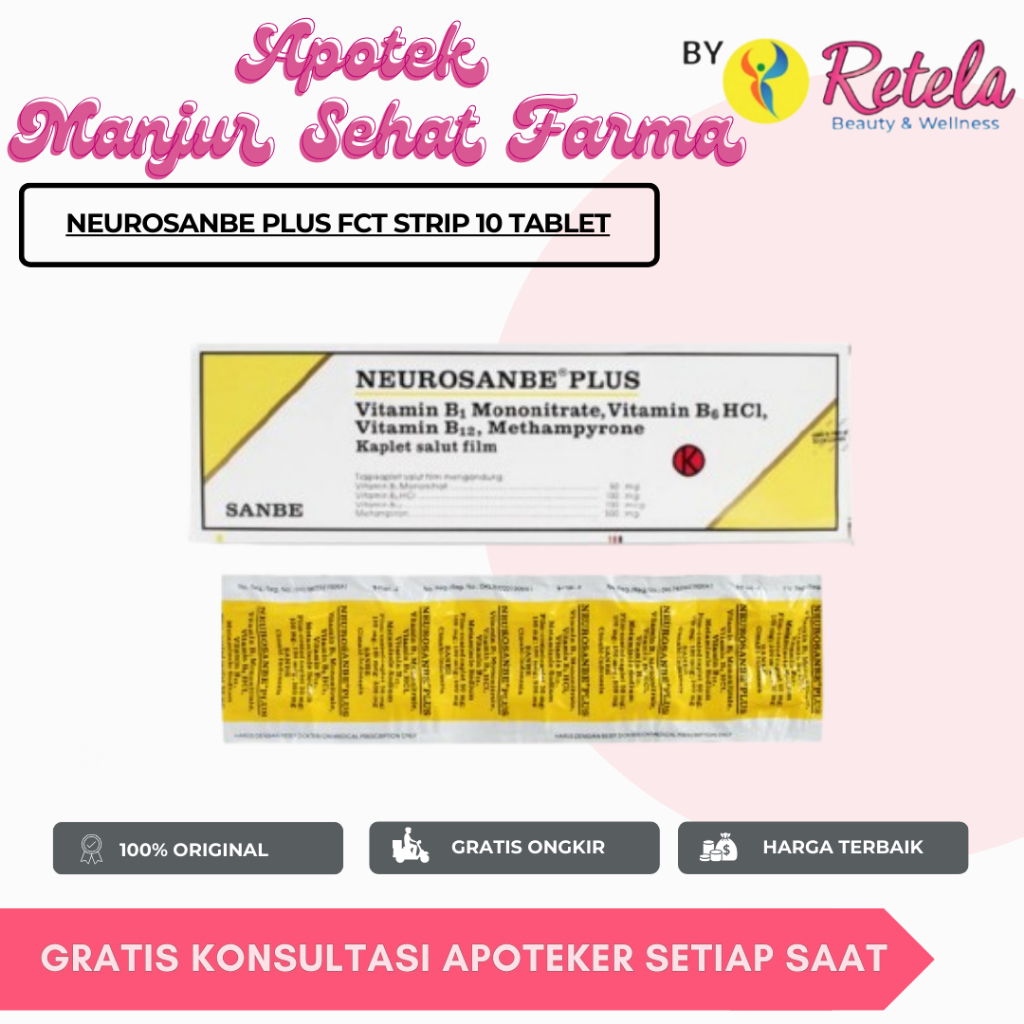 Jual NEUROSANBE PLUS FCT STRIP 10 TABLET | Shopee Indonesia