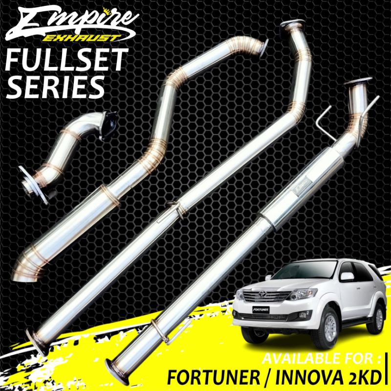 Jual Fullset Knalpot Mobil Racing Toyota Innova Fortuner 2KD Full ...