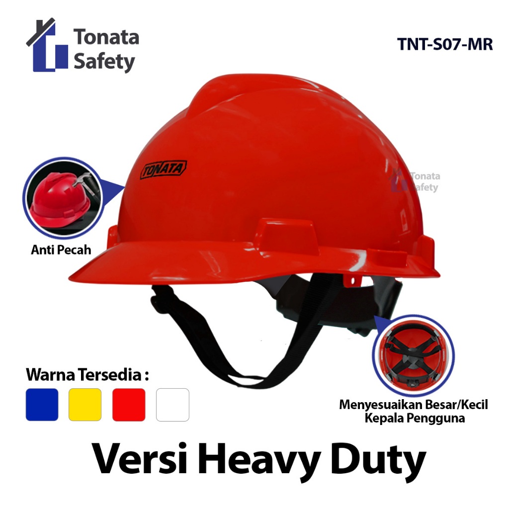 Jual Safety Helmet Heavy Duty Tonata / Helm Proyek Include Inner Fast ...