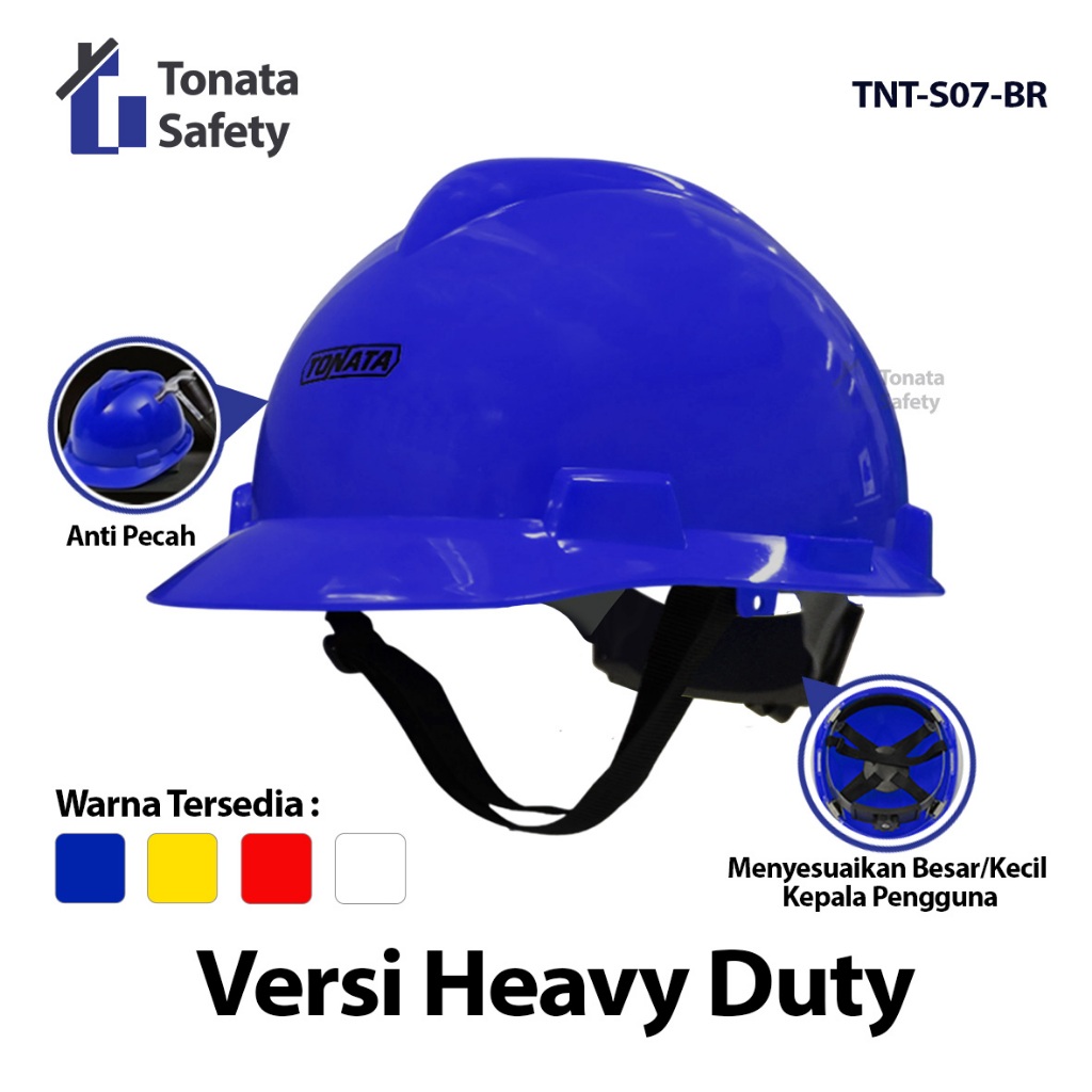 Jual Safety Helmet Heavy Duty Tonata / Helm Proyek Include Inner Fast ...