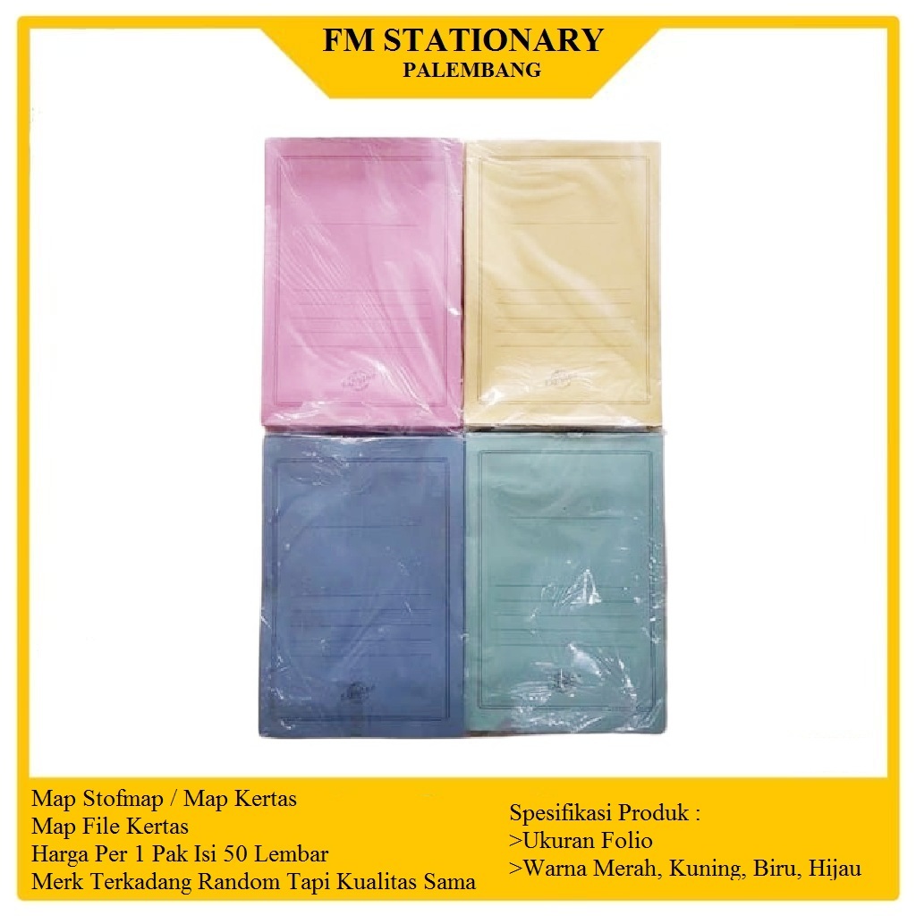 Jual Map Stopmap Folio Kertas Biasa (1pack isi 50) | Shopee Indonesia