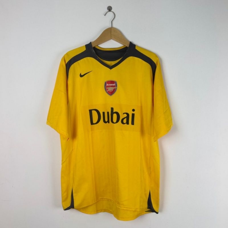 Jual jersey original arsenal 2006 away dubai version original | Shopee ...