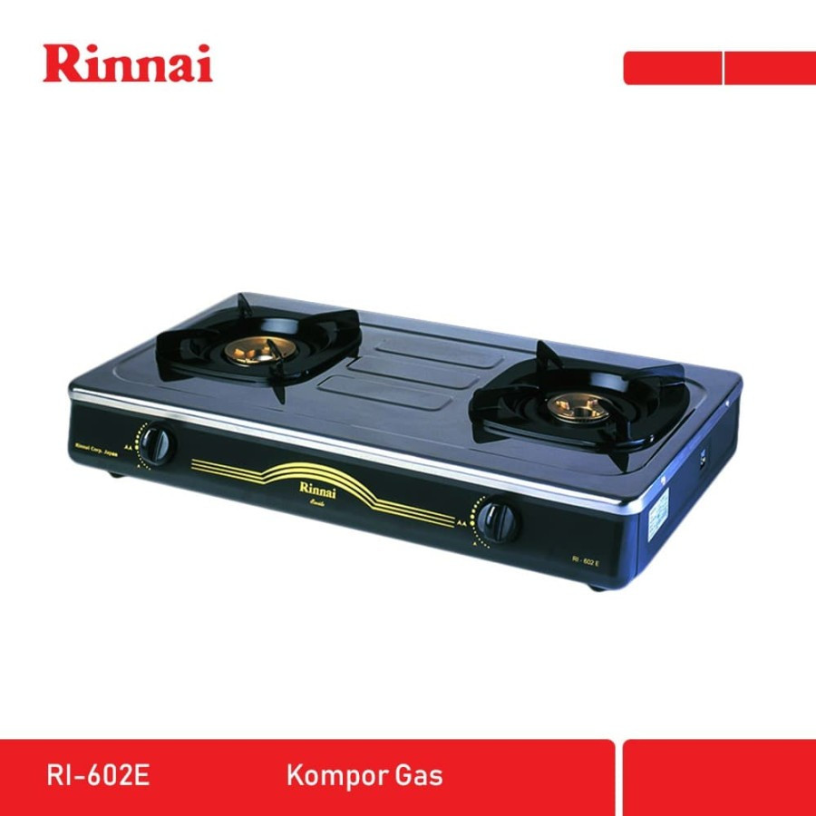 Jual Rinnai Kompor Gas 2 Tungku RI 602 E / Kompor Rinnai 2 Tungku RI-602E / Kompor Gas Rinnai ...