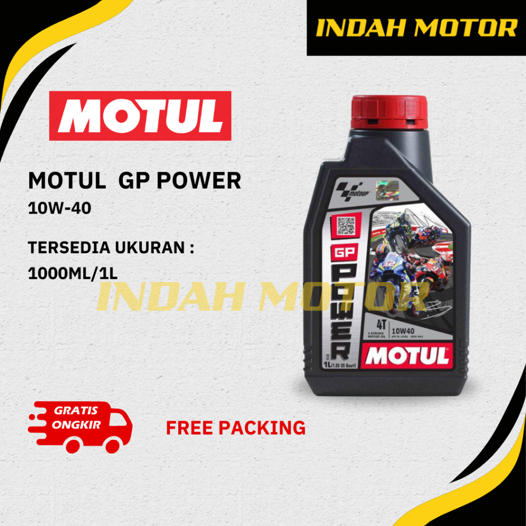 Jual Motul GP Power 10W-40 4T Ukuran 1 Liter | Shopee Indonesia