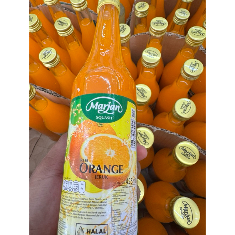 Jual Marjan Squash Rasa Orange 425 ml | Shopee Indonesia