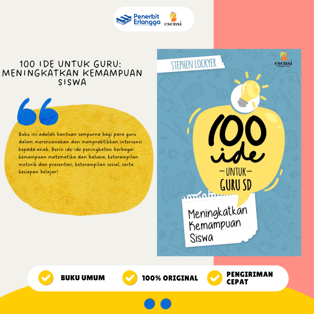 Jual Buku Referensi Terbaik Guru - Seri 100 Ide Untuk Guru: Meningkatkan Kemampuan siswa ...