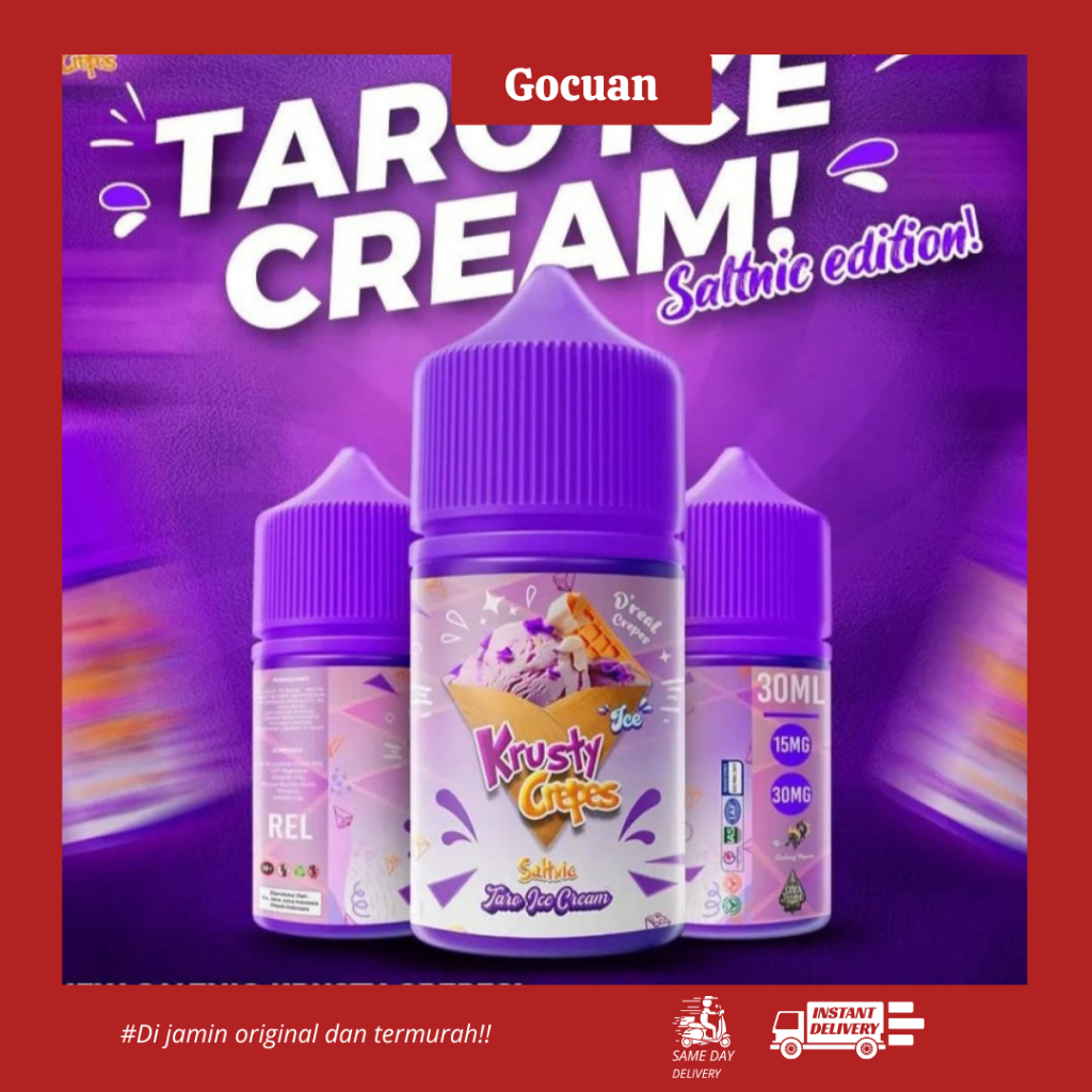 Jual LIQUID KRUSTY CREPES V6 TARO ICE CREAM 30ML PODS FRIENDLY ORIGINAL ...