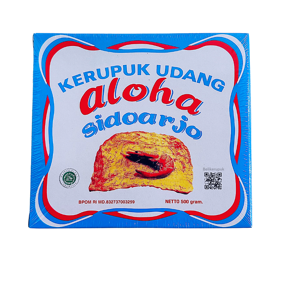 Jual Aloha Biru Kerupuk Udang Mentah Extra Enak 500g | Shopee Indonesia