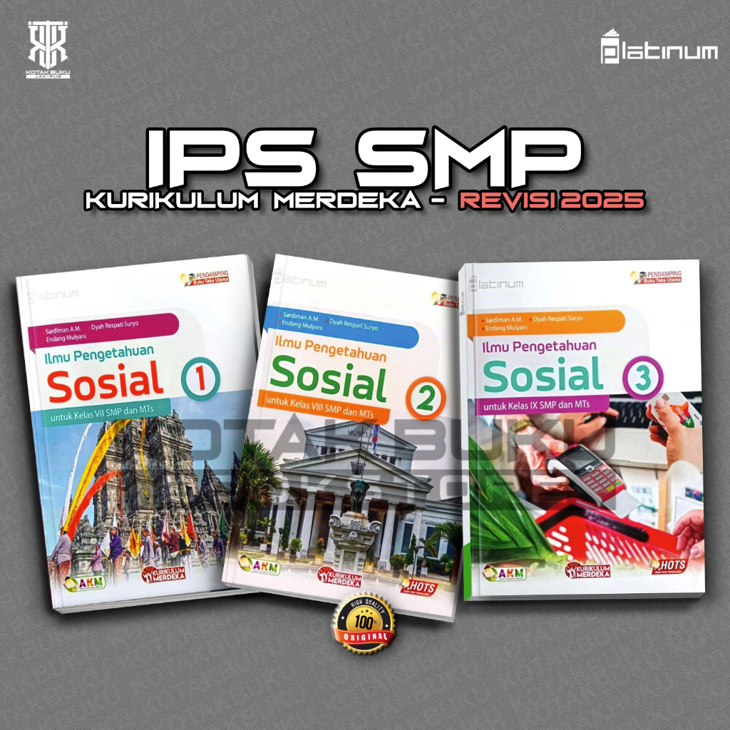 Jual Buku IPS kelas 7 8 9 SMP Kurikulum Merdeka / IPS SMP / Platinum ...