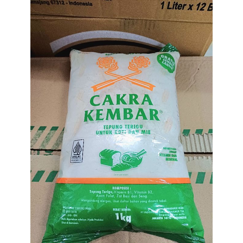 Jual TEPUNG TERIGU CAKRA KEMBAR BOGASARI 1KG | Shopee Indonesia