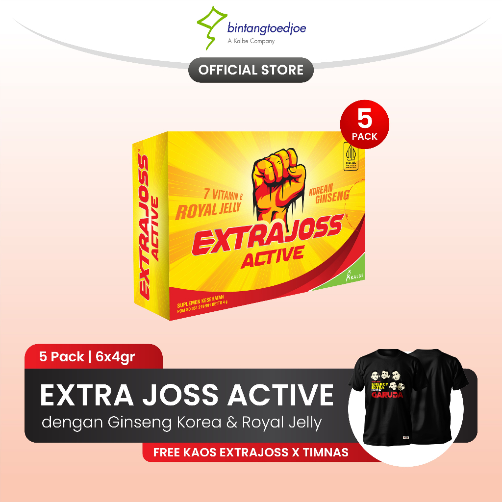 Jual Extra Joss Active B7 5 Pack (60 Sachet) | Shopee Indonesia