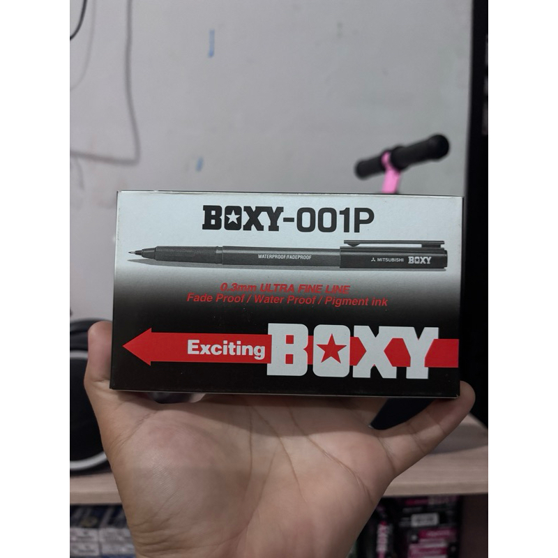 Jual pulpen boxy mitsubishi hitam dan biru 1 pack | Shopee Indonesia