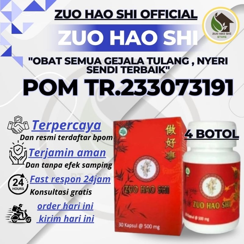 Jual Zuo Hao Shi isi 30 Kapsul Asli Original Obat Asam Urat Nyeri Sendi ...