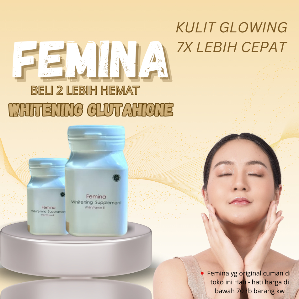 Jual BIG PROMO FEMINA WHITENING | MEMUTIHKAN WAJAH DAN KULIT | SUPLEMEN ...