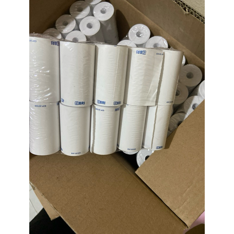 Jual Thermal goprint BRi 57x33 paket 1 dus (100 roll/pcs) | Shopee ...