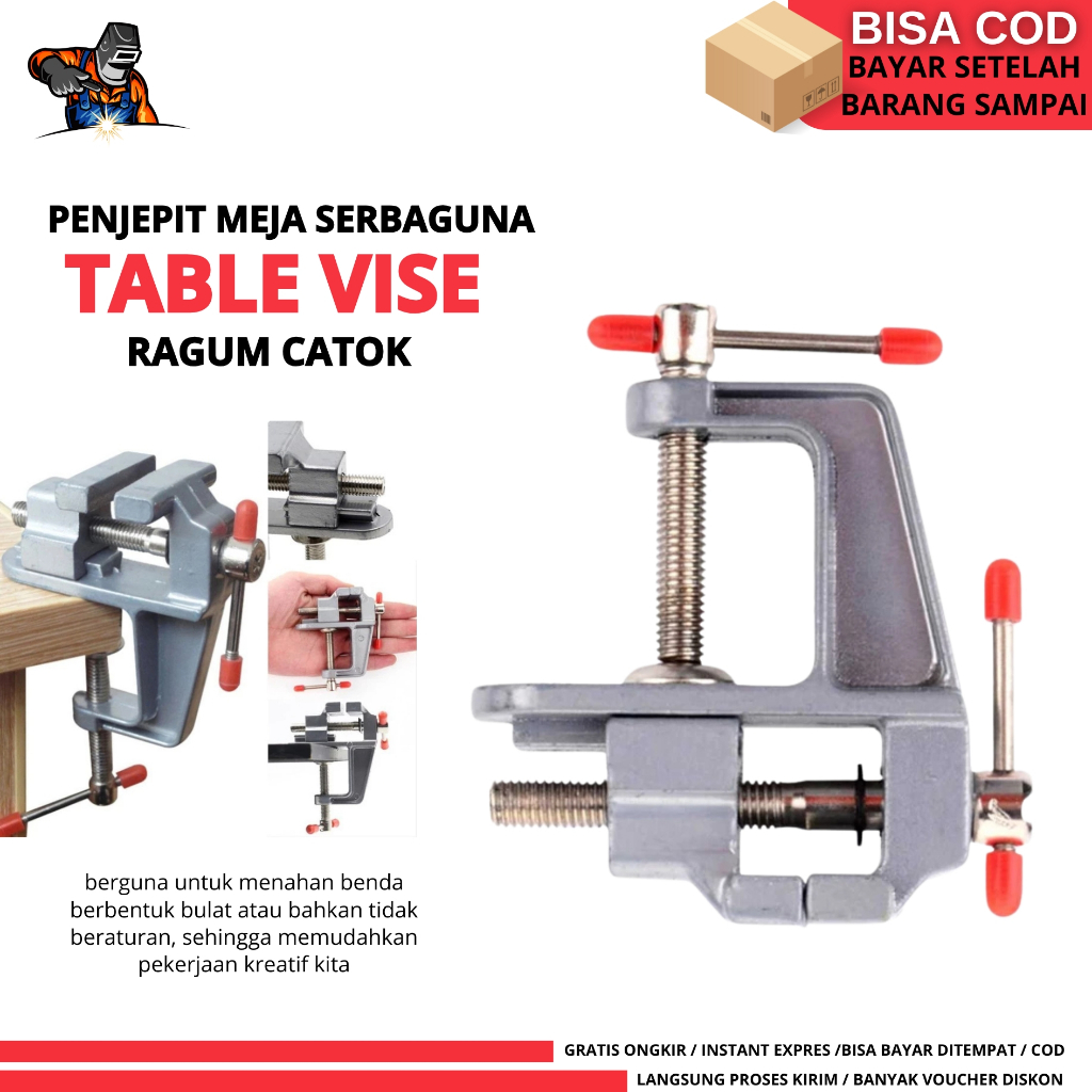 Jual Penjepit Meja Table Vise - Klem Meja Mini Catok Meja Bench Vise ...