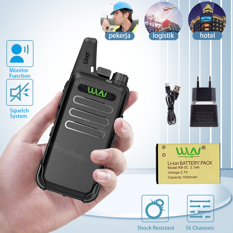 Jual HT Walkie Talkie WLN C1 UHF Handy Talky Two way Radio C1 400 ...