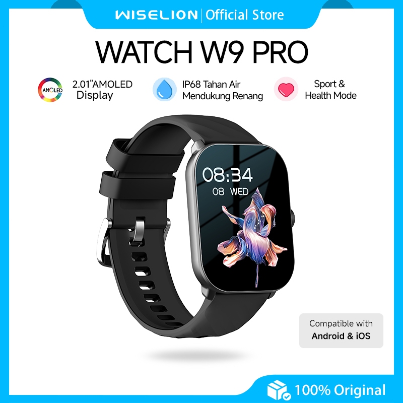 Jual Smartwatch W9 Pro WISELION Jam Tangan Smartwatch Waterproof IP68 2 ...
