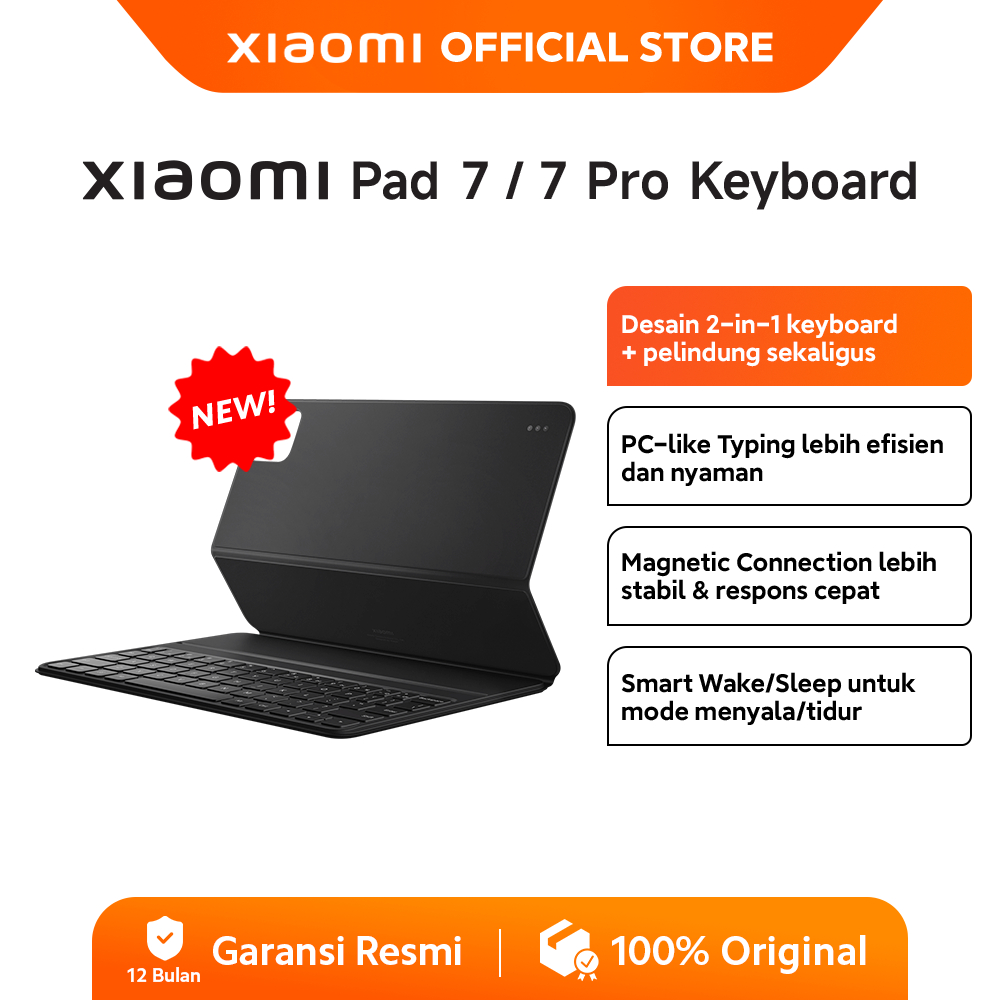 Jual Xiaomi Pad 7/7 Pro Keyboard | Desain 2-in-1 | Magnetic Connection ...