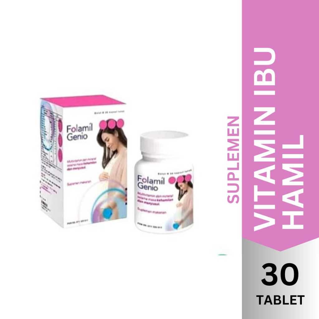 Jual Folamil Genio 30 Kapsul /DHA/Multivitamin/Vitamin & Suplemen Ibu ...