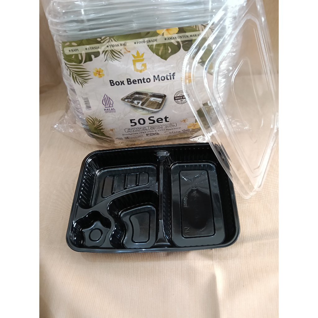 Jual Mika Bento Sekat 4 / mika bento KOTAK / tray bento / box bento 4 ...
