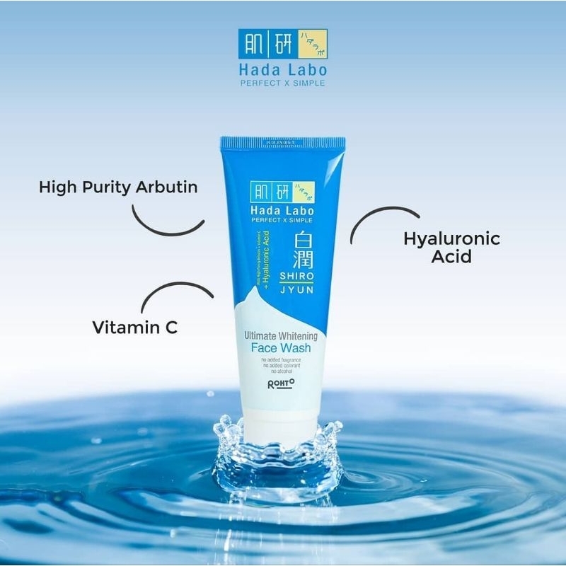 Jual Hada Labo Sirojyun Facial Wash Ultimate Whitening Face Wash 100gr | Shopee Indonesia